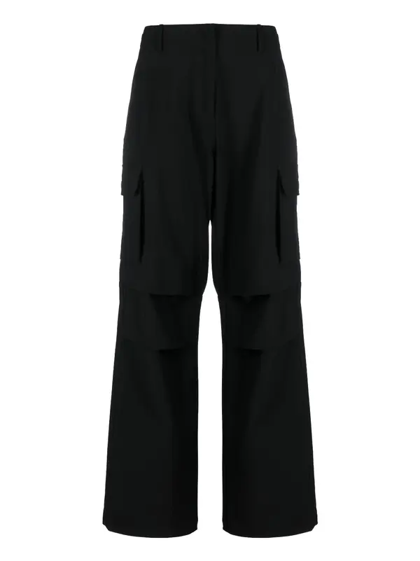 Coperni Wide-leg Cargo Trousers - Black