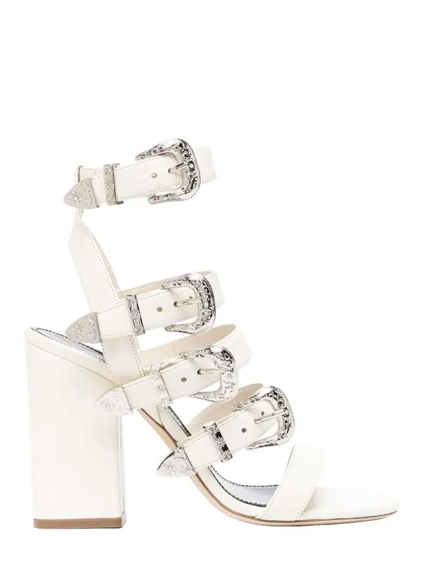 Paris Texas Tessa Western 115mm Sandals - White