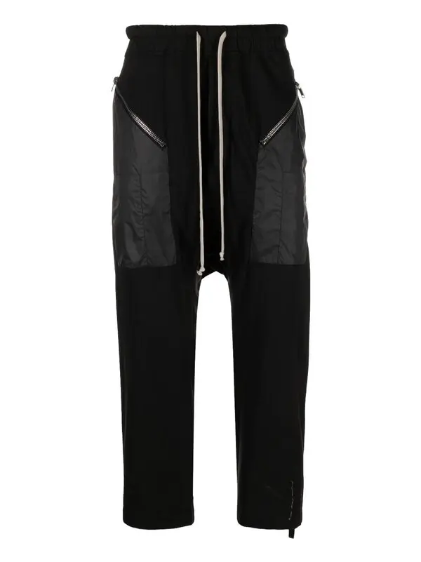 Rick Owens Drawstring Drop-crotch Trousers - Black
