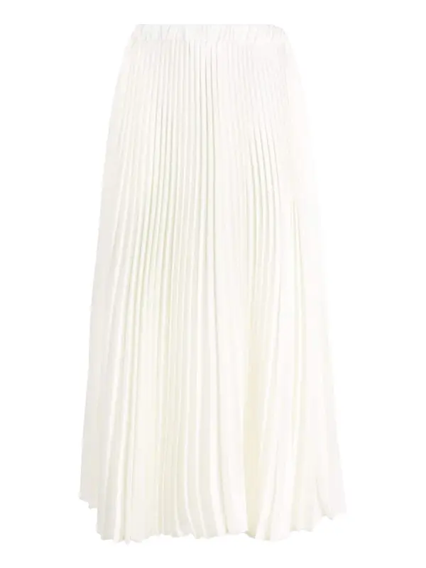 JIL SANDER Pleated Mid-length Skirt - White