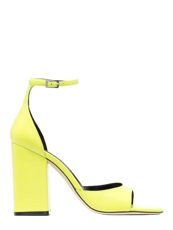 Paris Texas Fiona 100mm Block-heel Sandals - Green