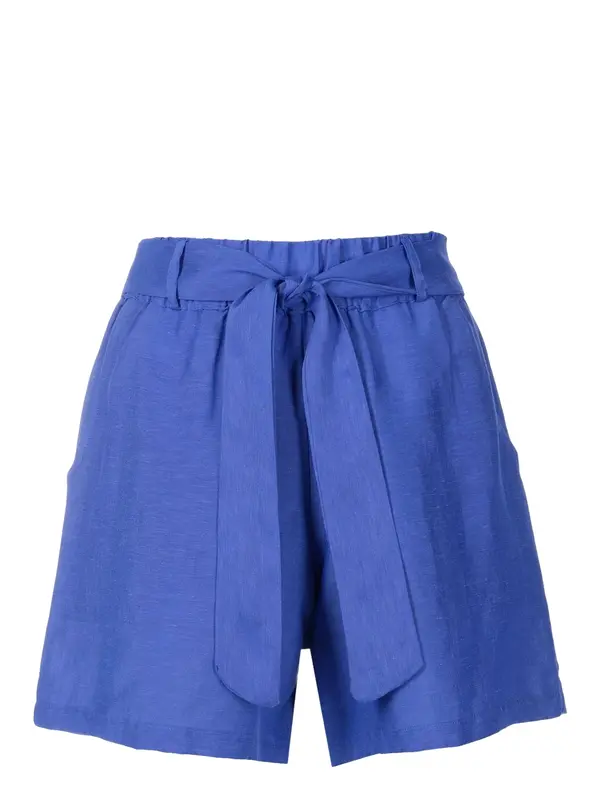 AMIR SLAMA Belted Short Shorts - Blue