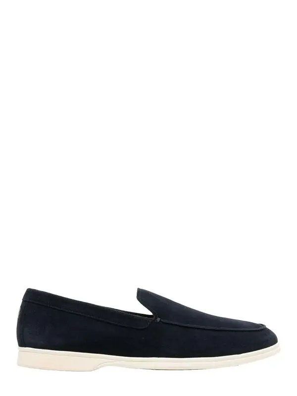 HENDERSON BARACCO Brushed Suede Loafers - Blue