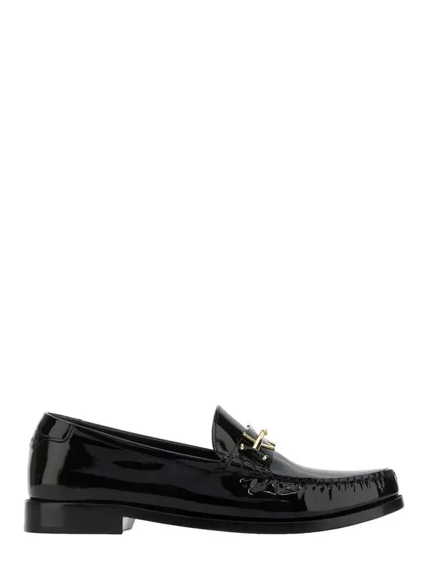 Saint Laurent Le Loafer Patent Leather Loafers - Black