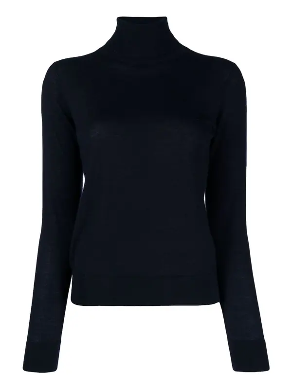 N.peal Roll-neck Cashmere Jumper - Blue