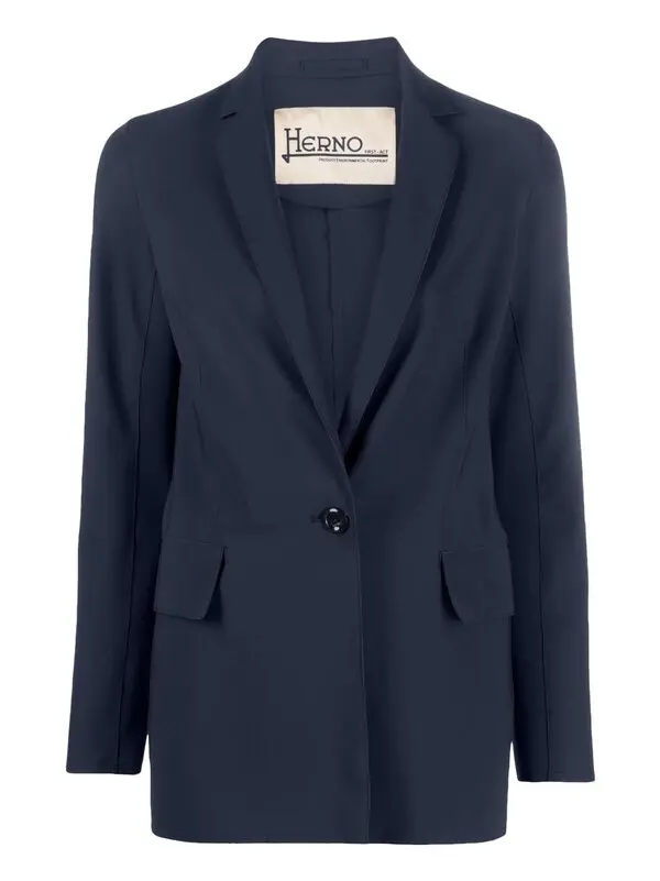 Herno Single-breasted Blazer - Blue