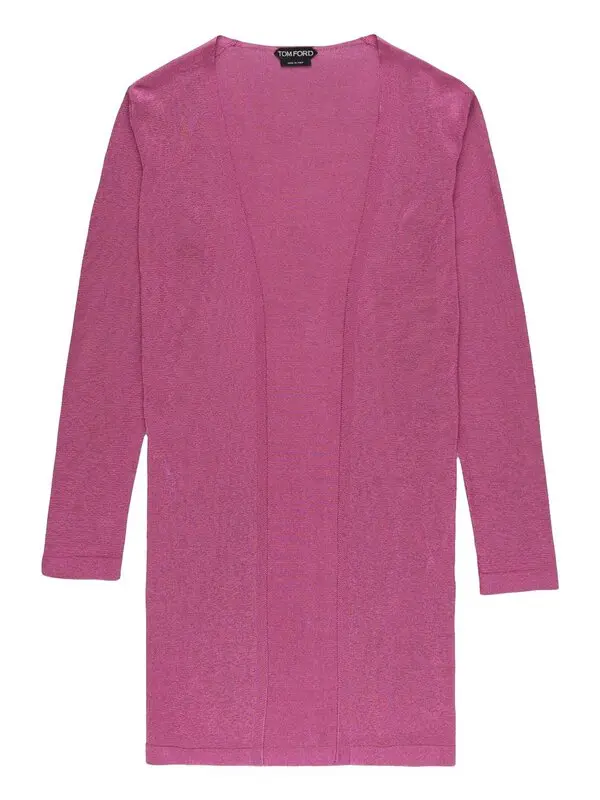 TOM FORD Open-front Midi Cardigan - Pink