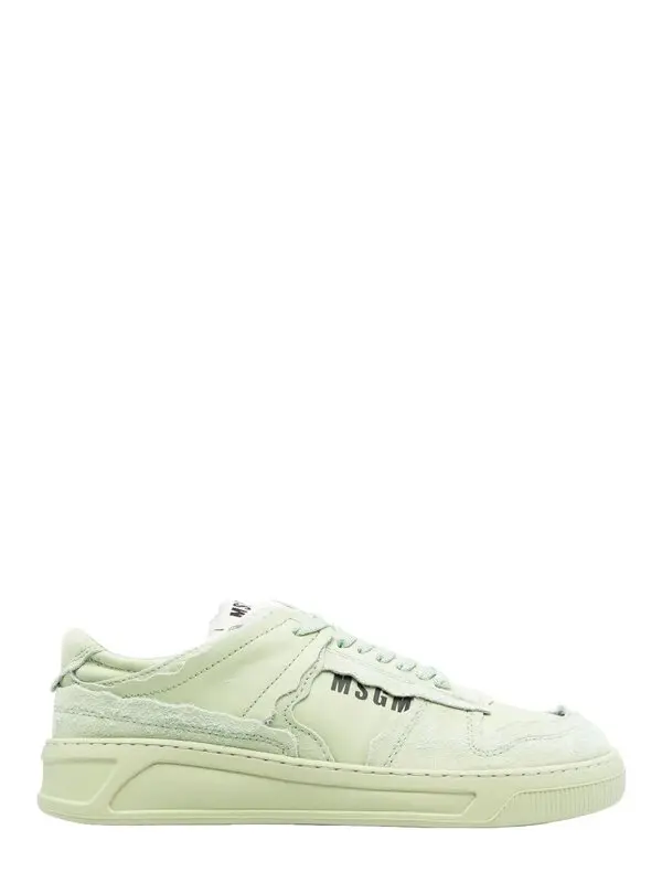MSGM Panelled Low-top Sneakers - Green