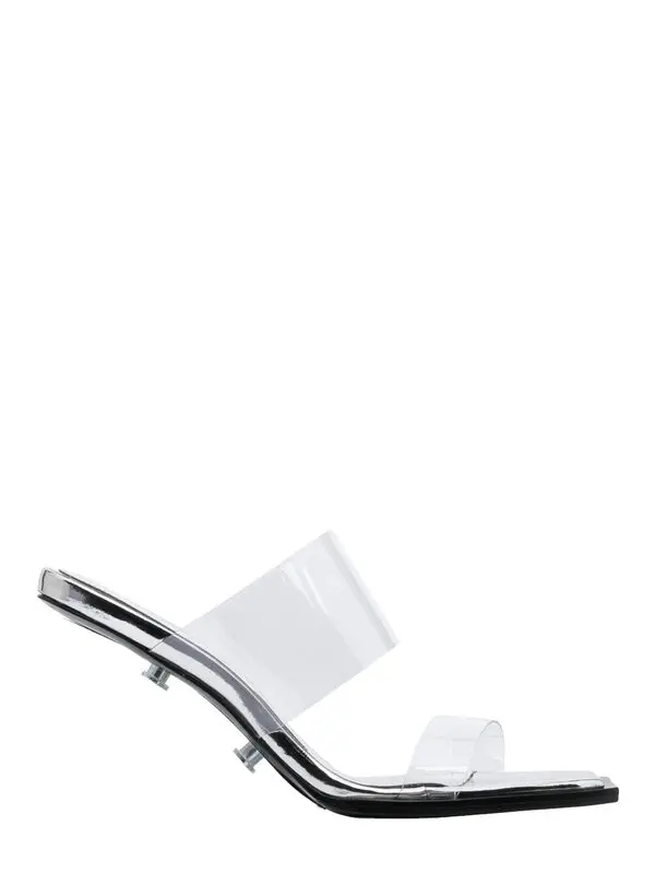Alexander McQueen Shard Transparent Mules - Neutrals