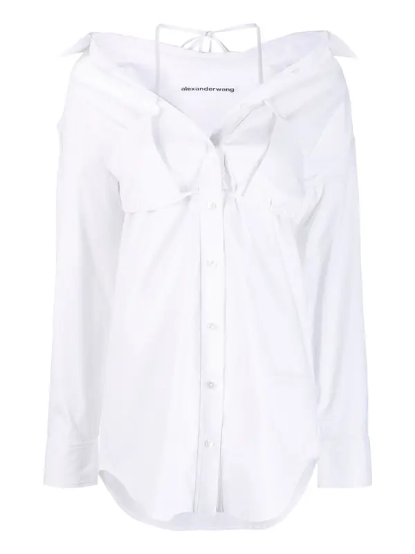 Alexander Wang Layered Bikini Shirt - White
