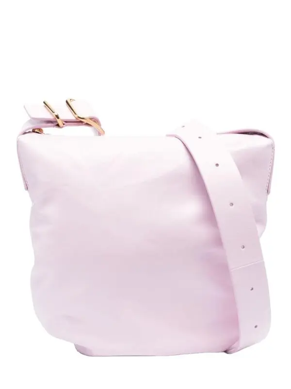JIL SANDER Small Leather Shoulder Bag - Pink
