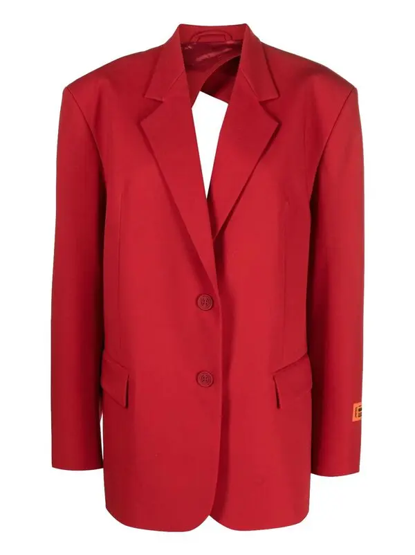 Heron Preston Open-back Single-breasted Blazer - Red