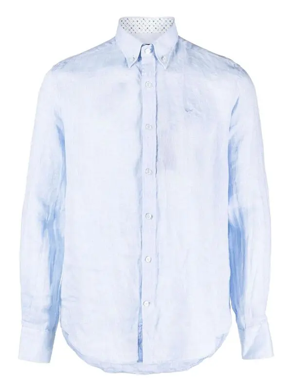 Paul & Shark Long-sleeve Linen Shirt - Blue