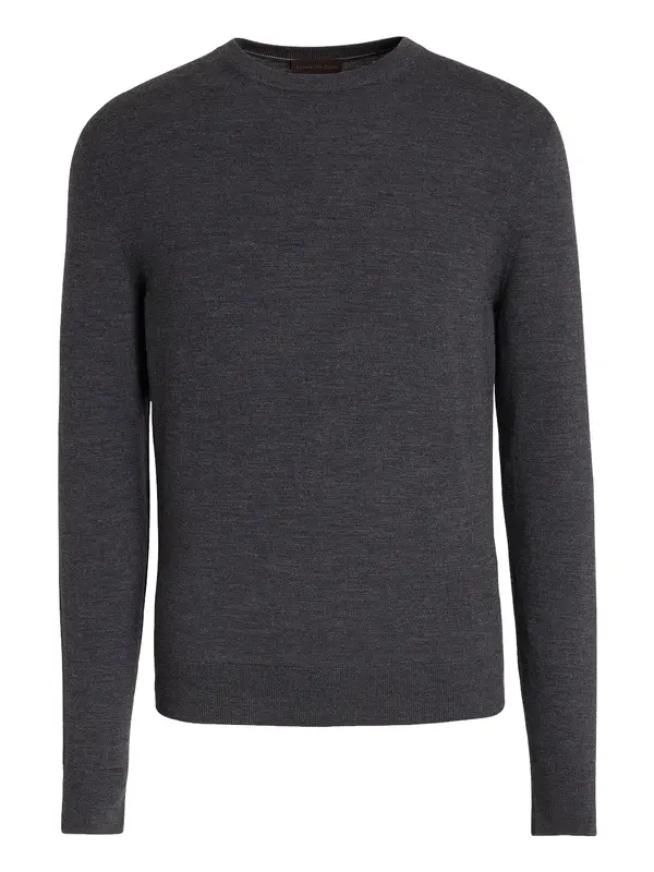 Zegna 12milmil12 Crew-neck Wool Jumper - Grey