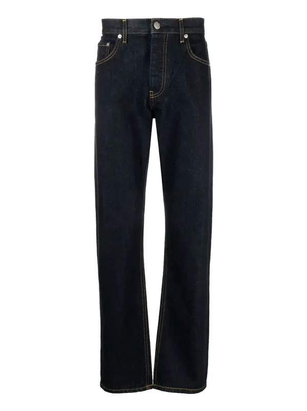Helmut Lang 98 Mid-rise Straight-leg Jeans - Blue