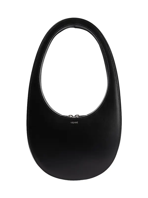 Coperni Swipe Leather Shoulder Bag - Black