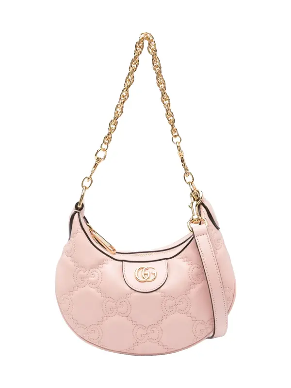 Gucci Mini Gg Matelasse Shoulder Bag - Pink