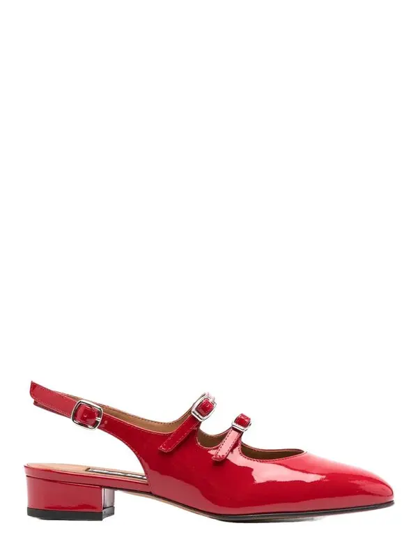 CAREL Peche Patent-leather Mary Jane Pumps - Red