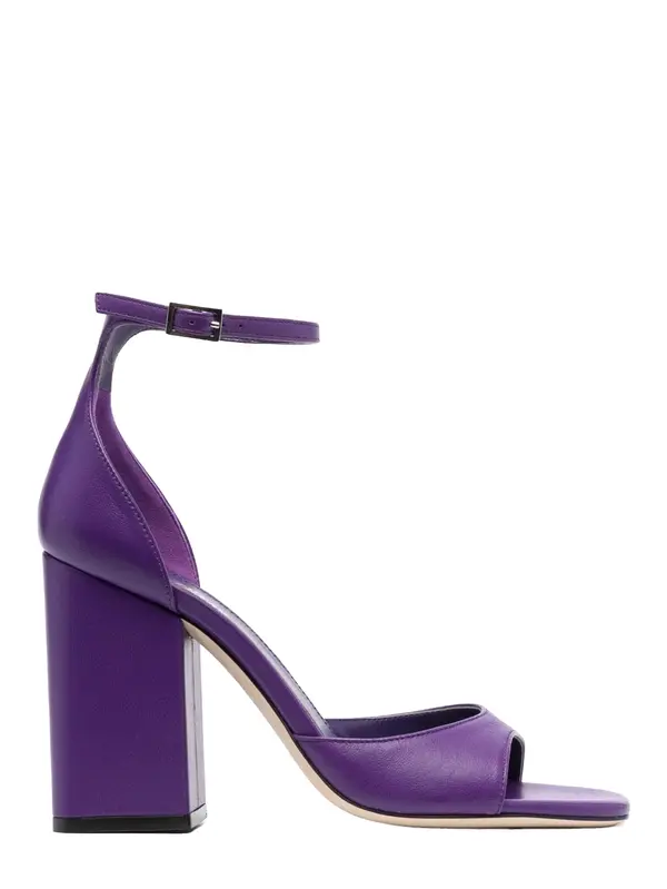 Paris Texas Fiona 95mm Block-heel Sandals - Purple