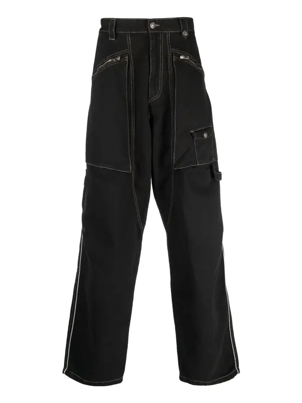 MARANT Parker Wide-leg Trousers - Black