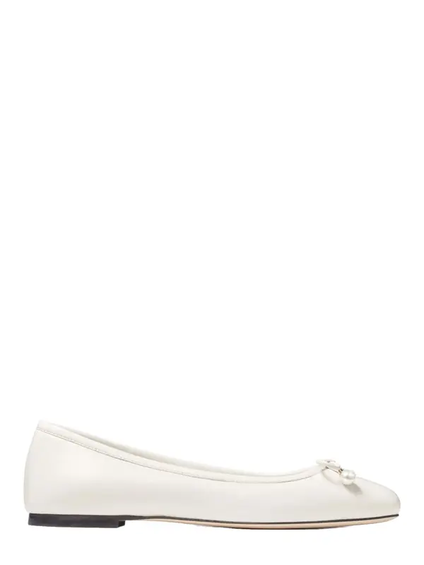 JIMMY CHOO Elme Ballerina Shoes - White