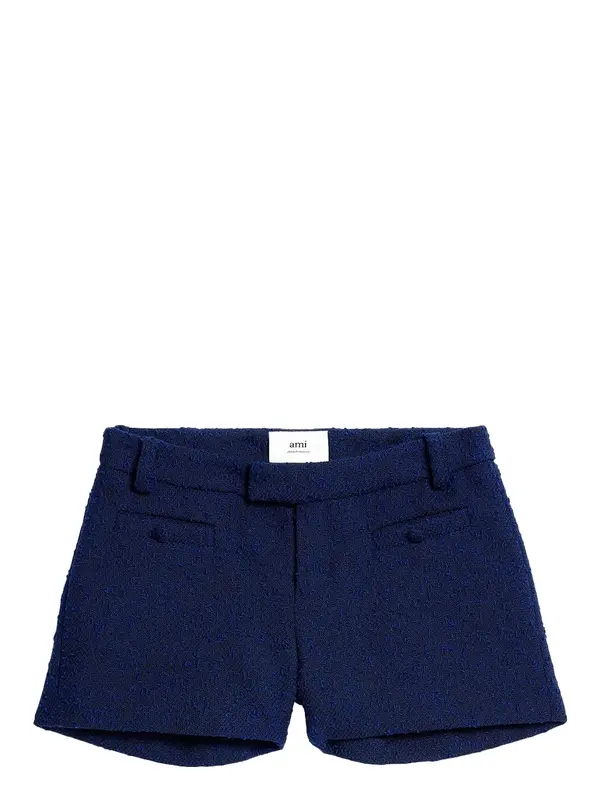 Ami Tweed Tailored Shorts - Blue