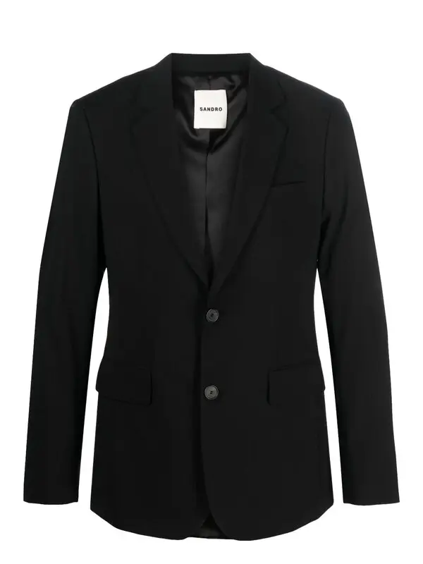 Sandro Single-breasted Blazer - Black