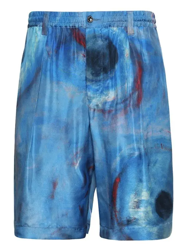 Marni Printed Short - Cobalt