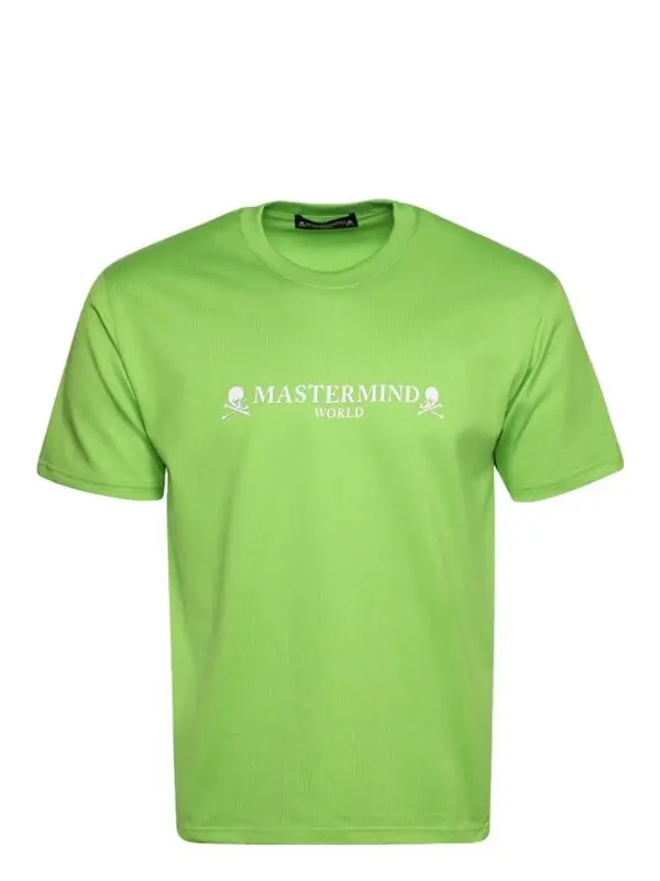 MASTERMIND WORLD Logo And Skull T-shirt - Lime Green