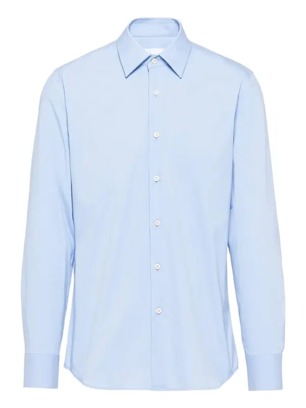 Prada Stretch Cotton Shirt - Sky Blue