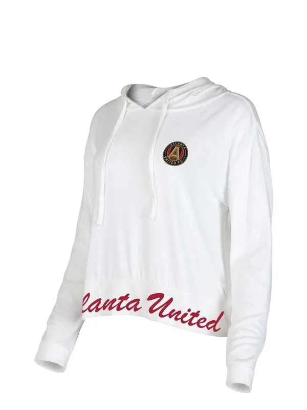 CONCEPTS SPORT Atlanta United Fc Accord Hoodie Long Sleeve Top - White