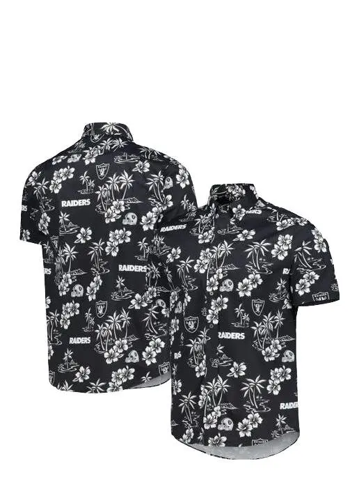 Reyn Spooner Las Vegas Raiders Kekai Button-up Shirt - Black