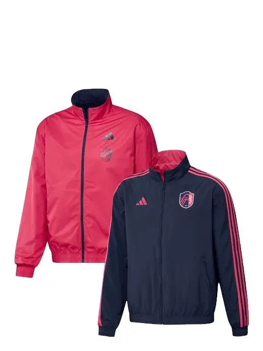 Adidas St. Louis City Sc 2023 On-field Anthem Reversible Full-zip Jacket By - Navy