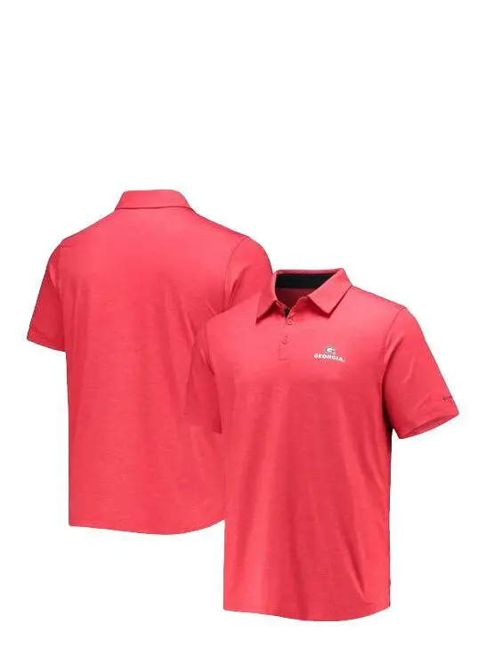 Columbia Georgia Bulldogs Tech Trail Omni-shade Polo - Red