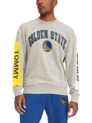 Tommy Hilfiger Golden State Warriors Pullover Sweatshirt - Gray