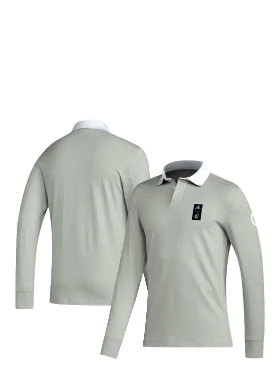 Adidas 2023 Player Minnesota United Fc Travel Long Sleeve Polo - Gray