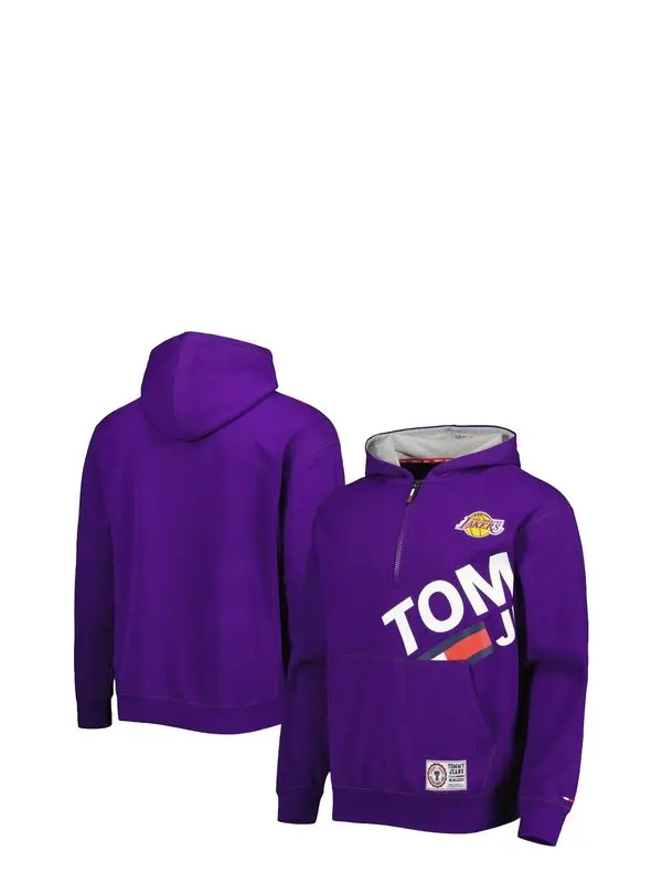 Tommy Hilfiger Los Angeles Lakers Half-zip Hoodie - Purple