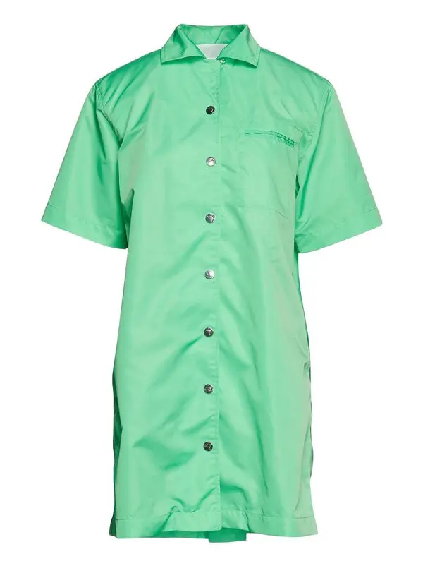 Remain Birger Christensen Storm Shell Mini Shirt Dress - Mint