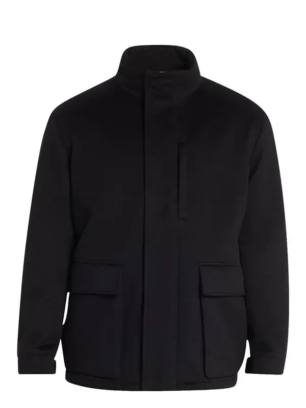 Zegna Oasi Cashmere Elements Coat - Blk Sld