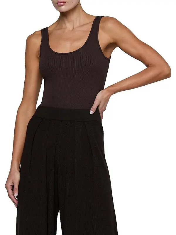 L'Agence Nica Tank Top Bodysuit - Dark Java
