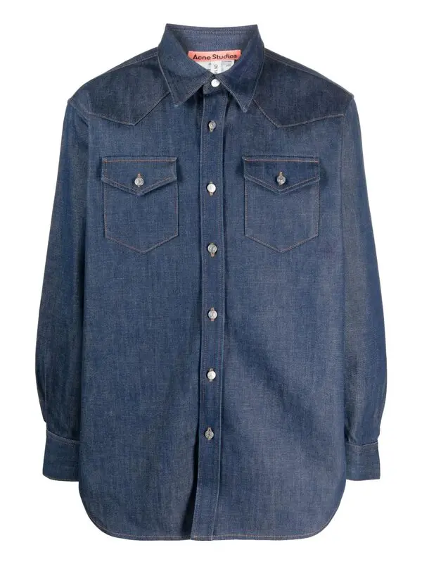 Acne Studios Long-sleeve Denim Shirt - Blue