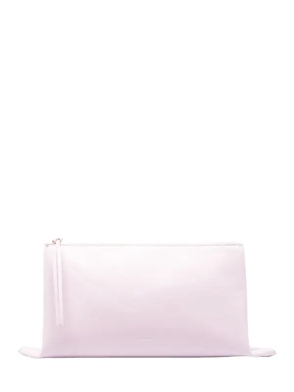 JIL SANDER Logo-embossed Clutch - Purple