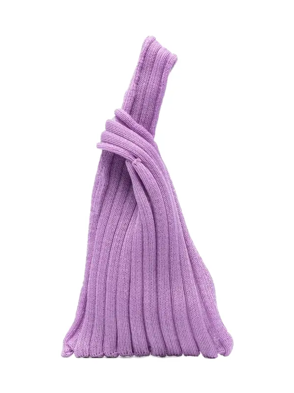 A. ROEGE HOVE Katrine Ribbed Knit Bag - Purple