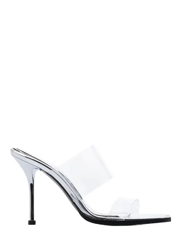 Alexander McQueen 105mm Transparent-design Sandals - Silver