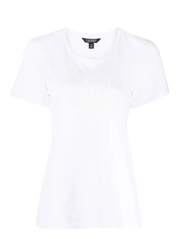 Ralph Lauren Katlin Embroidered T-shirt - White