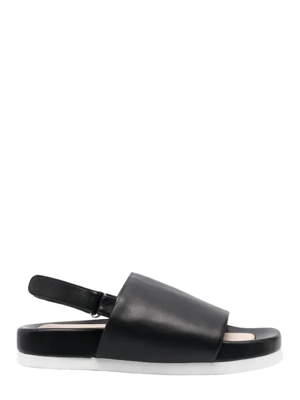 Agl Holly 35mm Leather Sandals - Black