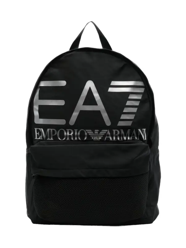 Emporio Armani Logo Backpack - Black