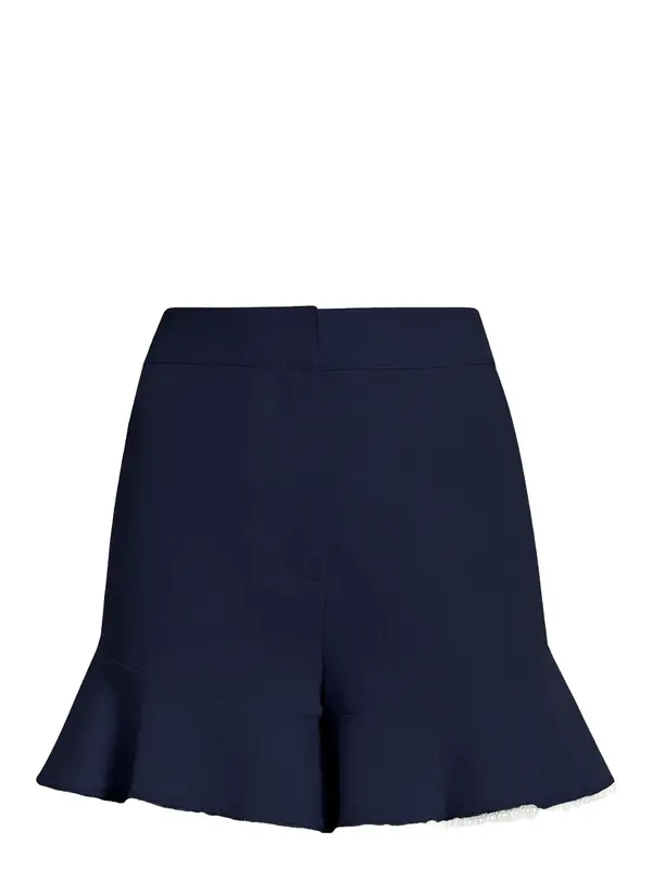 Cinq À Sept Ditsy Neema Seersucker Shorts - Blue