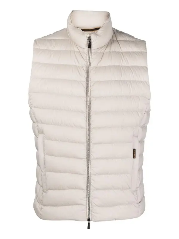 MOORER Quilted Padded Jacket - Neutrals