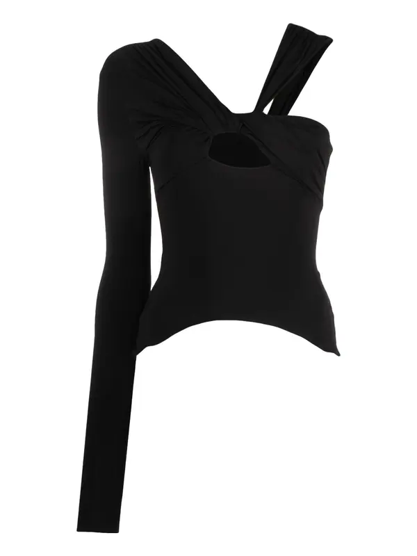 NENSI DOJAKA One-shoulder Top - Black